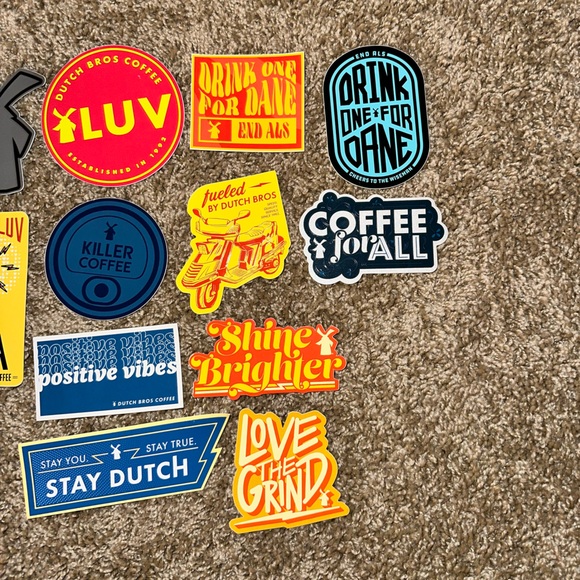 Dutch Bros | Other | Dutch Bros Stickers Any 3 For | Poshmark